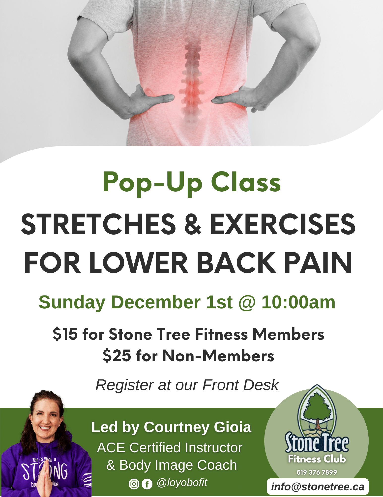 Stretches & Exercises for Lower Back Pain - Stone Tree Golf and Fitness