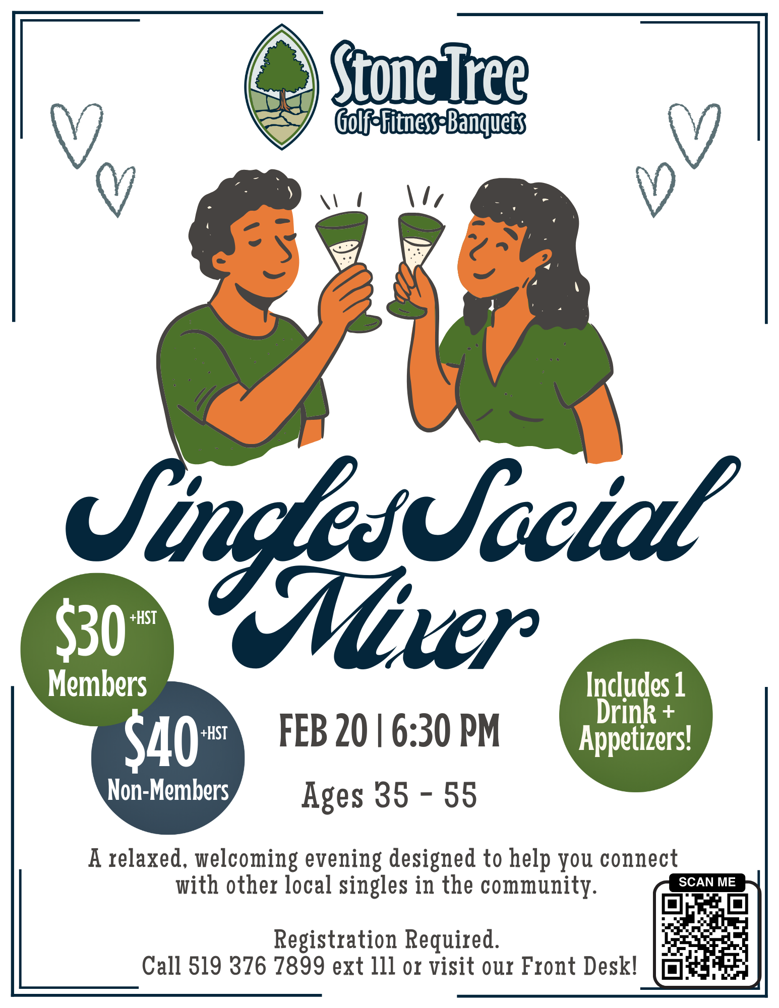 Singles Social Mixer - Stone Tree Golf and Fitness